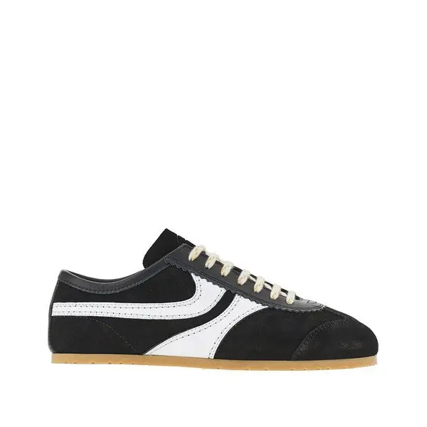 Dries Van Noten Suede Leather Sneakers - Black