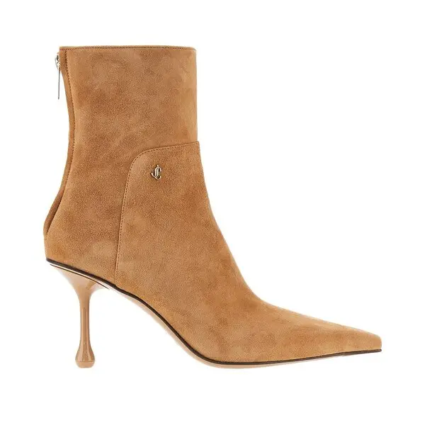 JIMMY CHOO Cycas' Suede Leather Ankle Boots - Brown