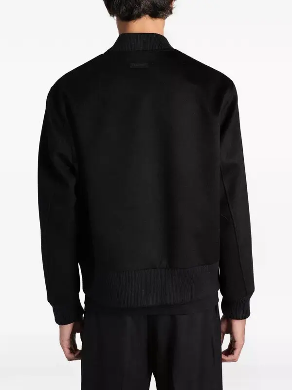 LARDINI Logo-patch Bomber Jacket