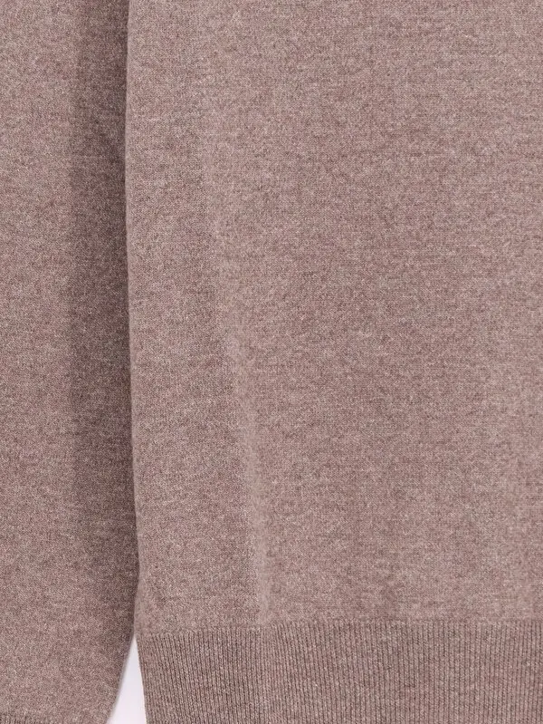 Corneliani Cotton Halfzip Sweater - Brown