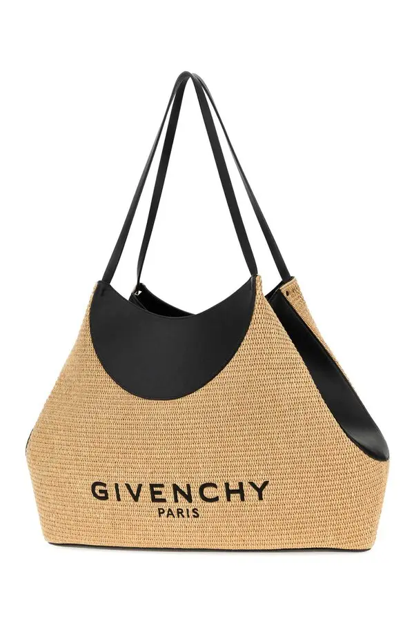 Givenchy Raffia Medium Facet Shopping Bag - Brown