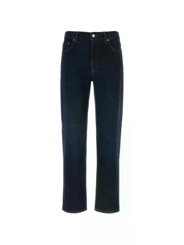 Zegna Logo-patch Straight-leg Jeans