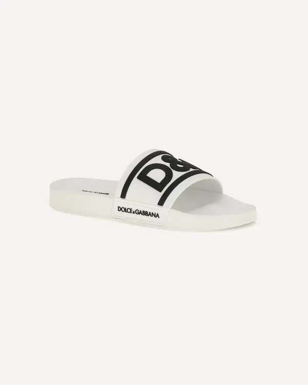 Dolce & Gabbana Logo Slide Sandals