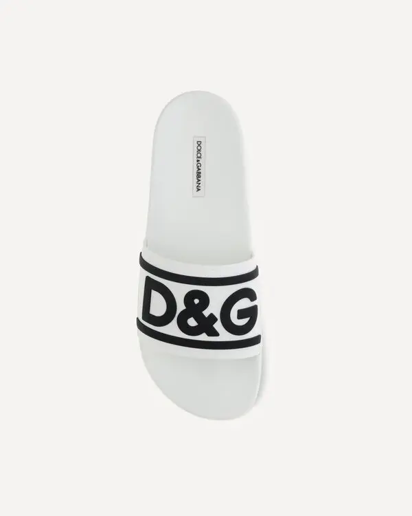 Dolce & Gabbana Logo Slide Sandals