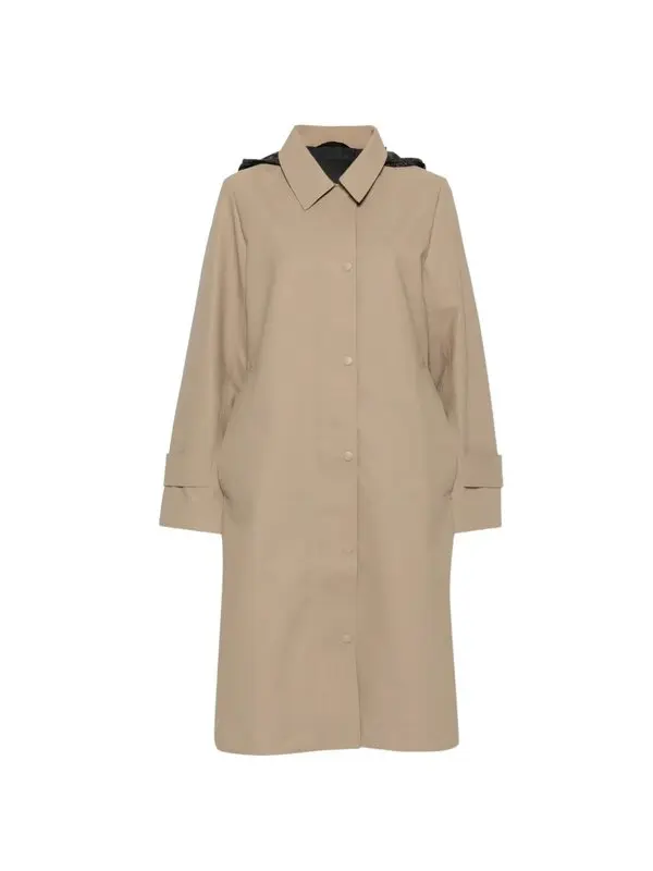 Rains Nara Long Jacket - Beige