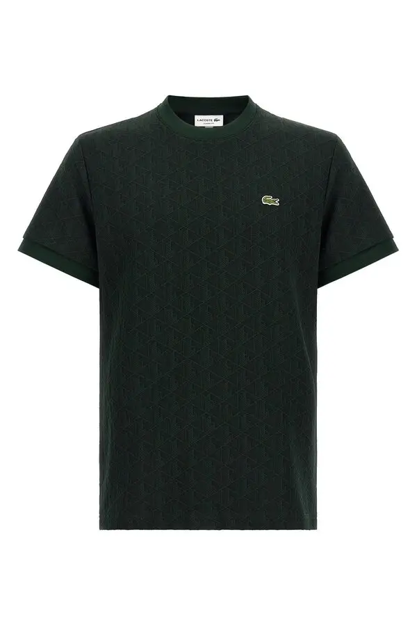 Lacoste T-shirt In Jacquard Monogram