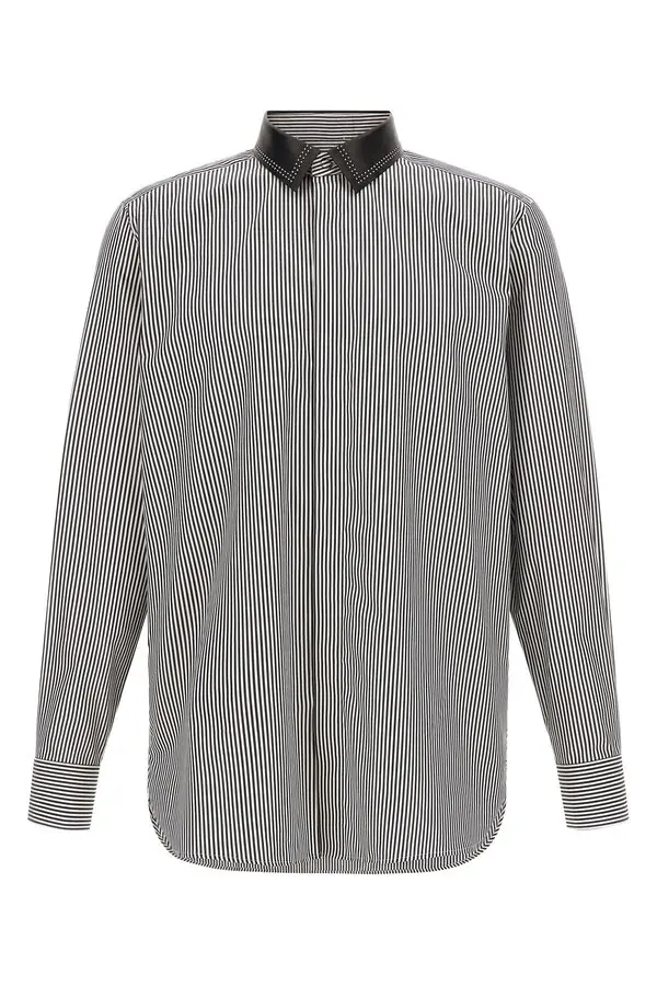 TOM FORD Striped Shirt With Detachable Collar