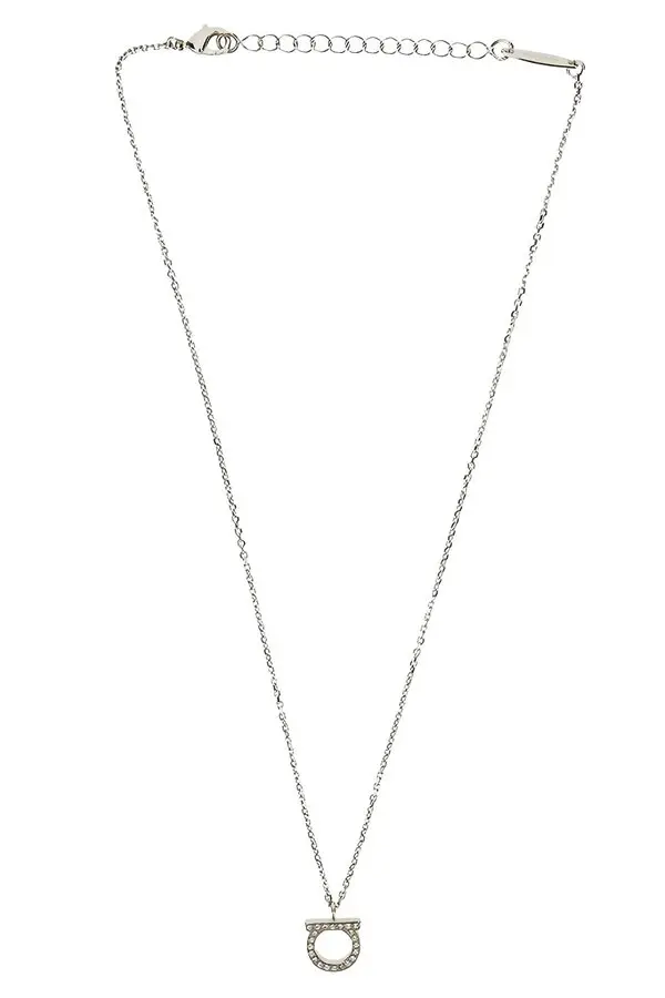 FERRAGAMO Gancini Strass' Necklace
