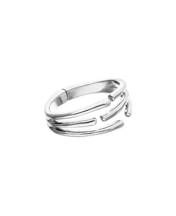UNODE50 Bracelet Plated In Sterling In The Shape Of Several Tubes