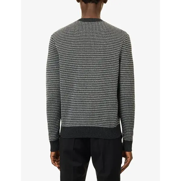 Dunhill Nailhead Jacquard Cashmere Jumper