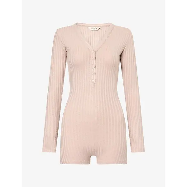 Lounge Ribbed Jersey Playsuit