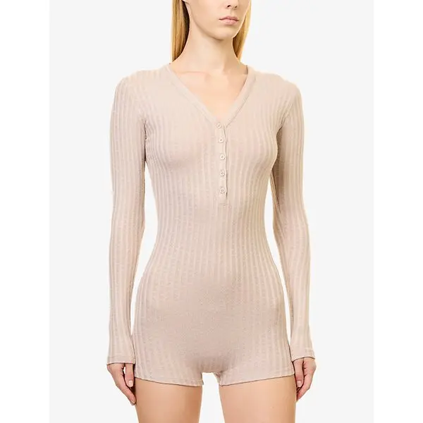Lounge Ribbed Jersey Playsuit