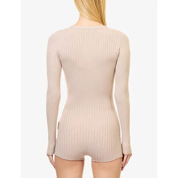 Lounge Ribbed Jersey Playsuit