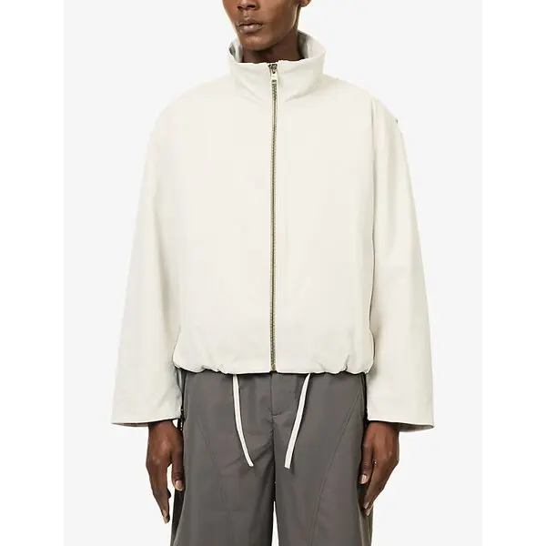THE COUTURE CLUB Funnel Woven Harrington Jacket