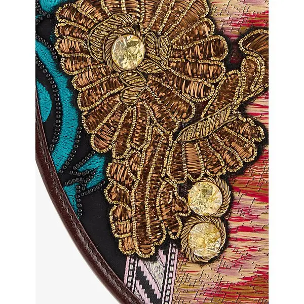 Dries Van Noten Embroidered Cotton Crossbody Bag
