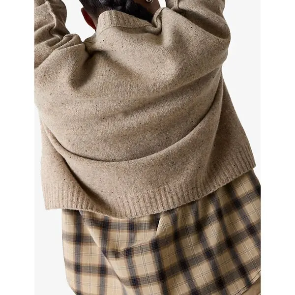 Whistles Curved Hem Knit Wool-blend Jumper