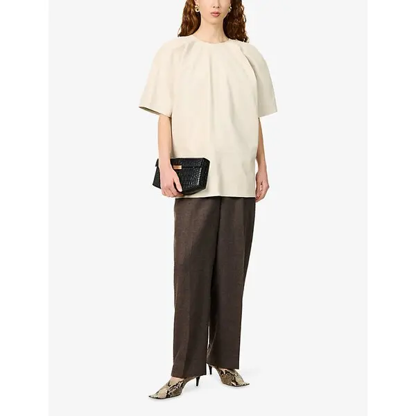 TOTEME Cocoon Panelled Leather Top