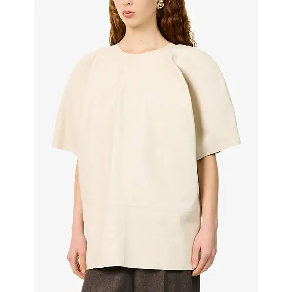 TOTEME Cocoon Panelled Leather Top