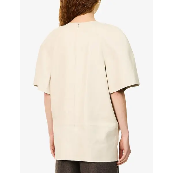 TOTEME Cocoon Panelled Leather Top