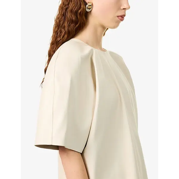 TOTEME Cocoon Panelled Leather Top