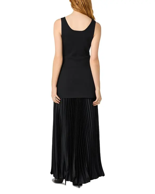 Astr The Label Adison Drop Waist Pleat Skirt Dress