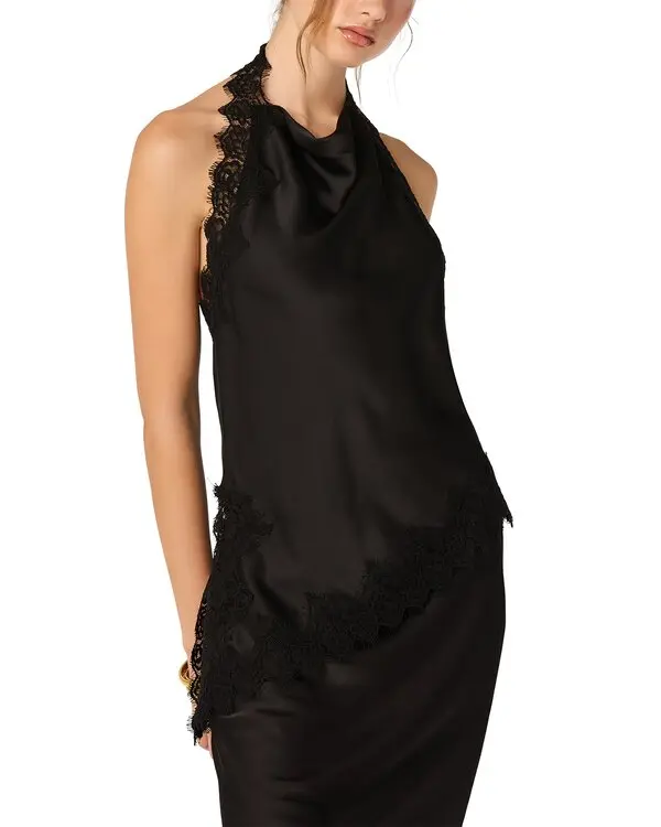 Astr The Label Amira Lace Trim Top