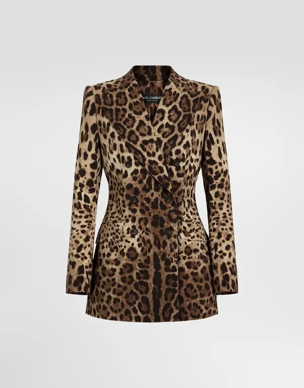 Dolce & Gabbana Turlington Leo- Wool Double-breasted Jacket