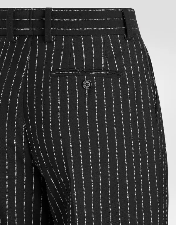 Dolce & Gabbana Pinstripe Wool Trousers