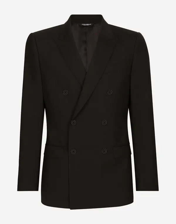 Dolce & Gabbana Double-breasted Stretch Wool Martini-fit Suit
