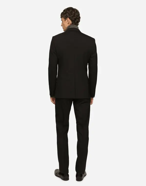 Dolce & Gabbana Double-breasted Stretch Wool Martini-fit Suit