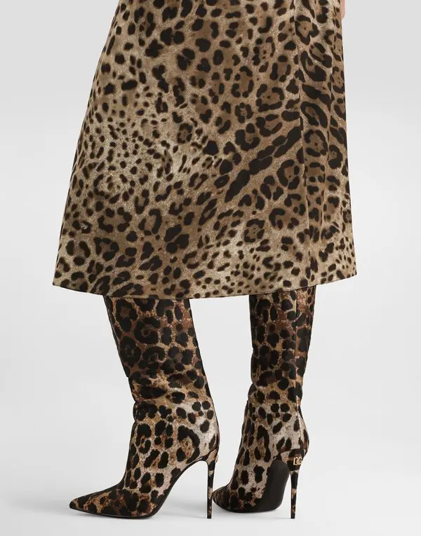 Dolce & Gabbana Leo- Viscose Jersey Skirt - Print