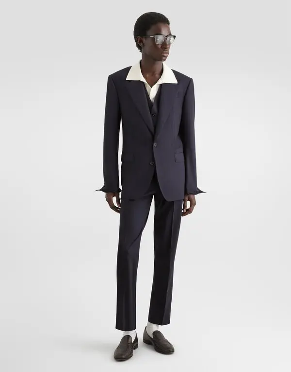 Dolce & Gabbana Single-breasted Sicilia Light Pinstripe Wool Suit