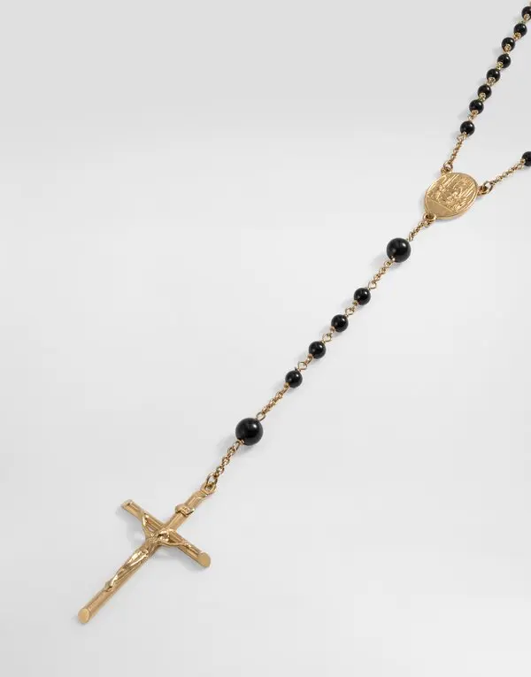 Dolce & Gabbana Rosary Necklace With Natural Gemstones