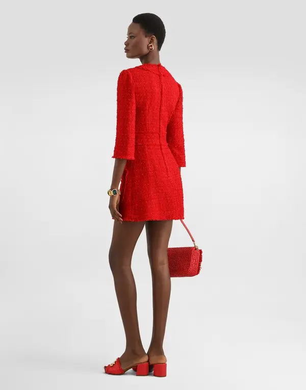 Dolce & Gabbana Short Dress In Rachel Tweed
