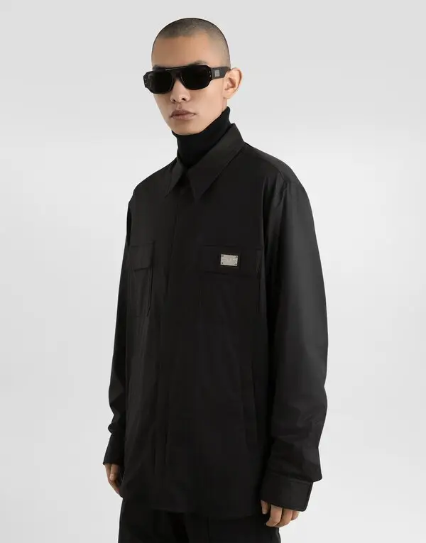 Dolce & Gabbana Nylon Shirt With Logo Tag