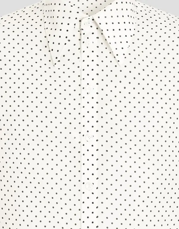 Dolce & Gabbana Sicilia Polka Dot Silk Shirt