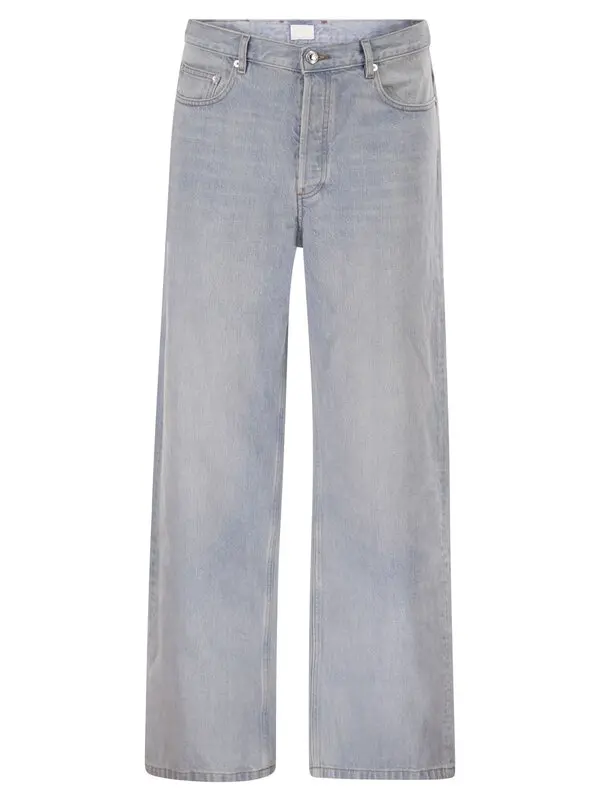 A.p.c. Washed Cotton Denim Wide-leg Jeans - Multicolor
