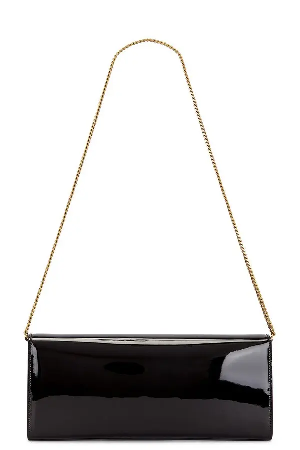 Saint Laurent Kate On Chain Clutch In Black