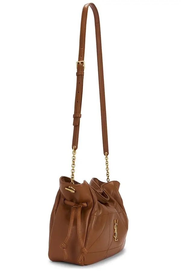 Saint Laurent Jamie Shoulder Pouch In Brown