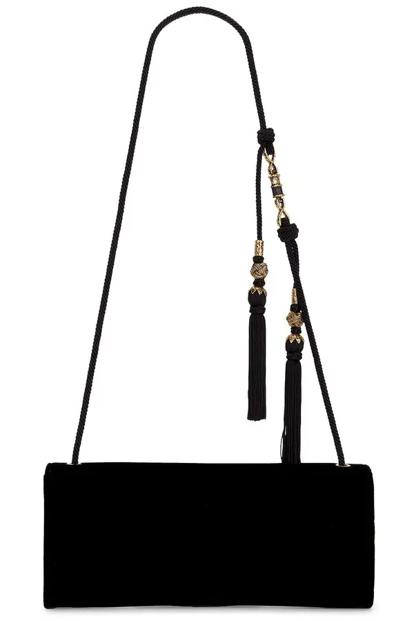Saint Laurent Kate On Chain Clutch In Black