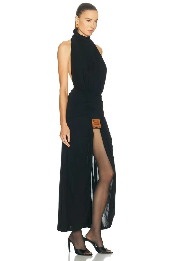JEAN PAUL GAULTIER Stretch Viscose Long Dress