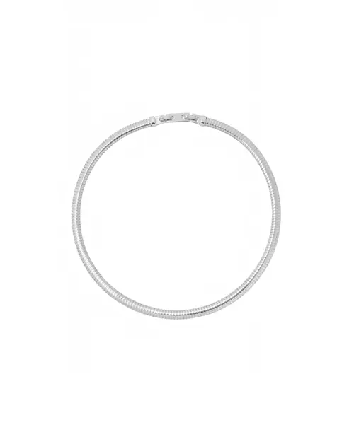 RETRO CHIC Gladiator Minimalist Necklace - Silver
