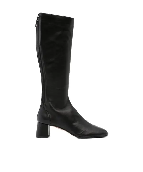 AQUAZZURA Saint Honore 50 Leather Knee-high Boots