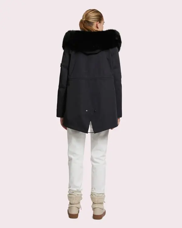 YVES SALOMON Logo Parker Coat