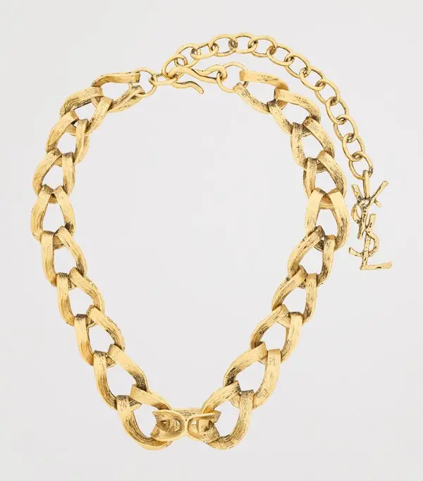 Saint Laurent Sunburst Chain Necklace