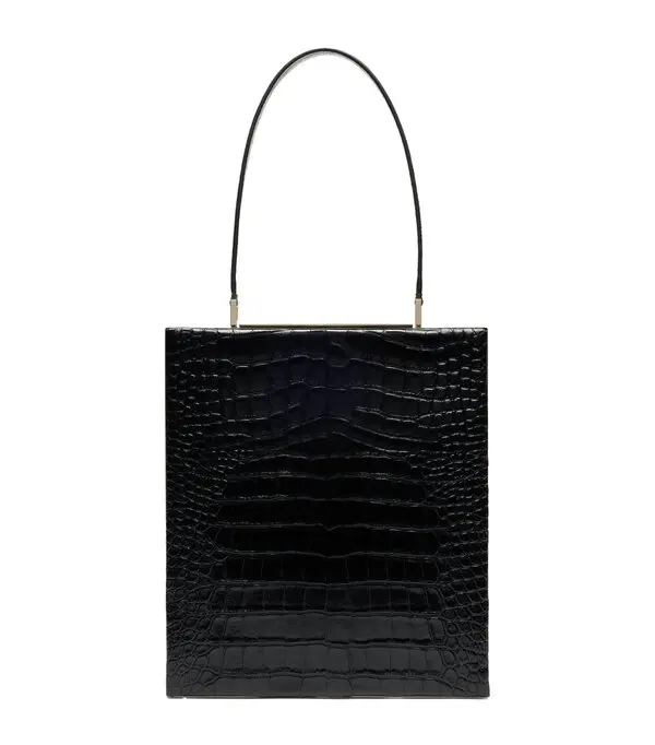 TOM FORD Croc-embossed Leather Top-handle Bag