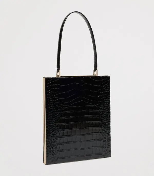TOM FORD Croc-embossed Leather Top-handle Bag
