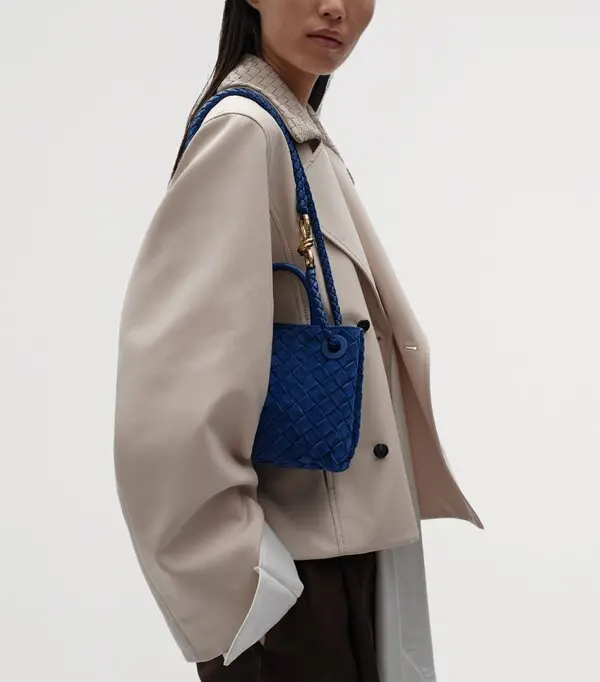 Bottega Veneta Mini Suede Andiamo Top-handle Bag