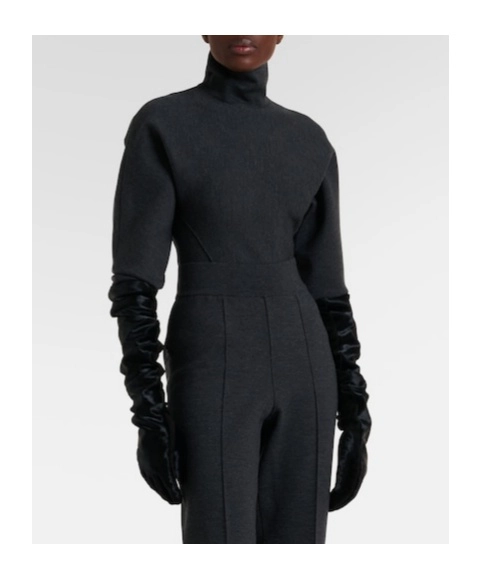 Alaïa Wool Blend Turtleneck Sweater