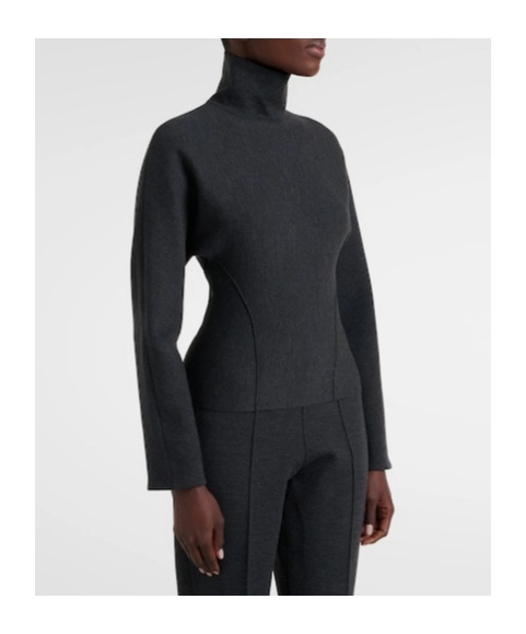 Alaïa Wool Blend Turtleneck Sweater